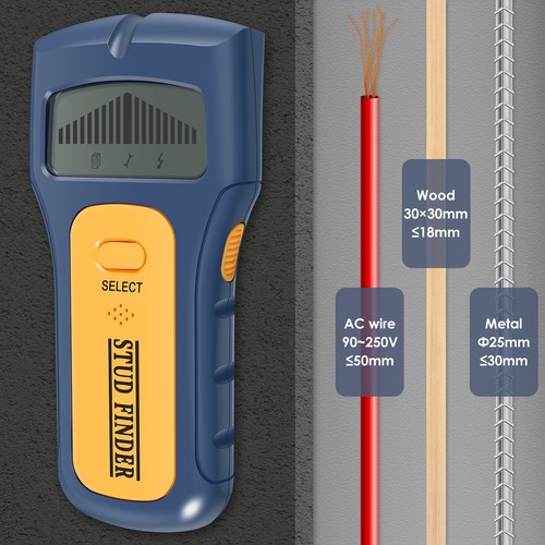 Wall Stud Finder Electric Stud Finder Wall Scanner 3 in 1 Handheld Wood ...