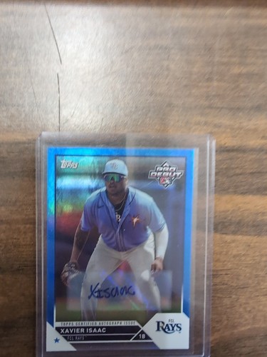 XAVIER ISAAC 2023 Topps Pro Debut Blue Foil Color Match Auto Rookie ...
