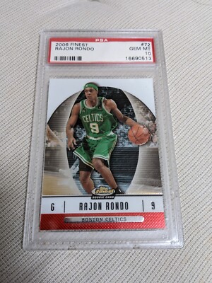2006 Topps Finest Rookie Rajon Rondo RC PSA 10 Gem Mint Celtics | eBay