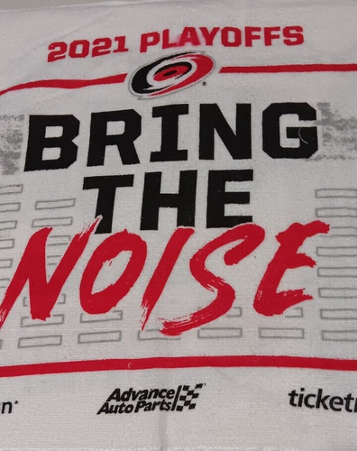 Carolina Hurricanes Playoff Rally Towel 2021 BRING THE NOISE | eBay