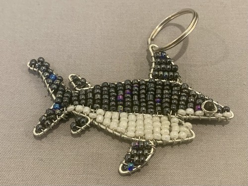 Beaded Shark keychain Chain , Handmade Wild Animals | eBay