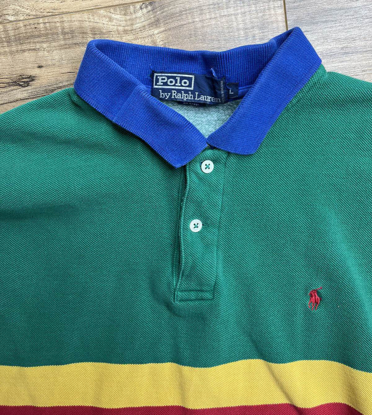 Polo Ralph Lauren Lifesaver Striped Fleece Rugby Shir… - Gem