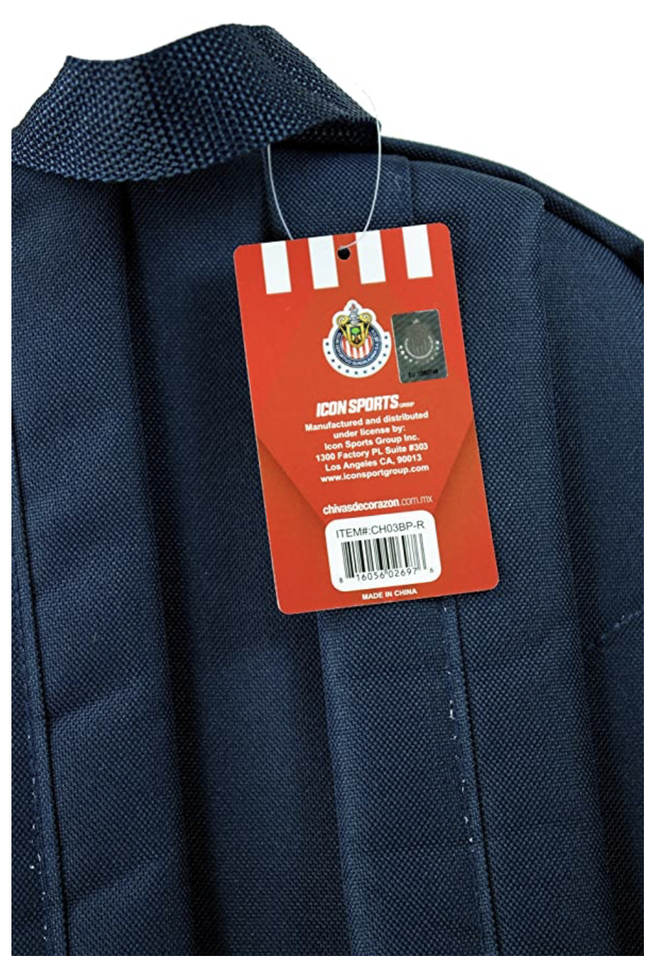Icon Sports Chivas Backpack Official Licensed Guadalajara Red White ...