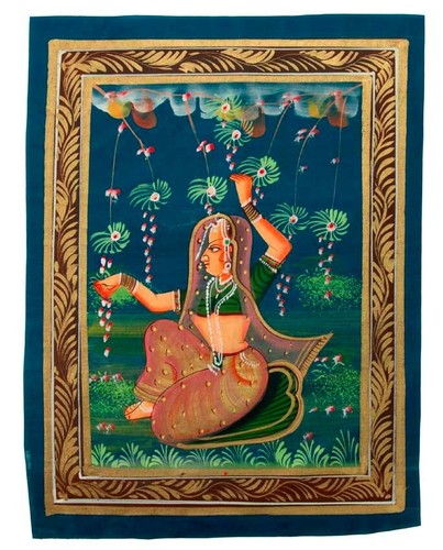 Rajput Miniature Painting Maharani Princess 30Cm Mughal Art # 6160 | eBay