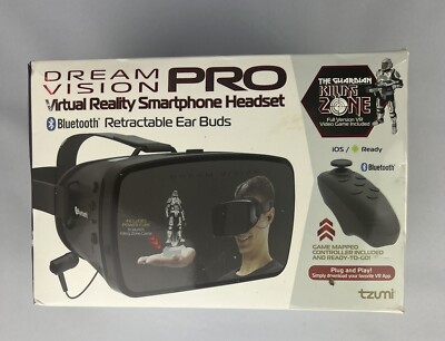 Dream Vision Pro Virtual Reality VR Smartphone Headset Ear Buds iPhone ...