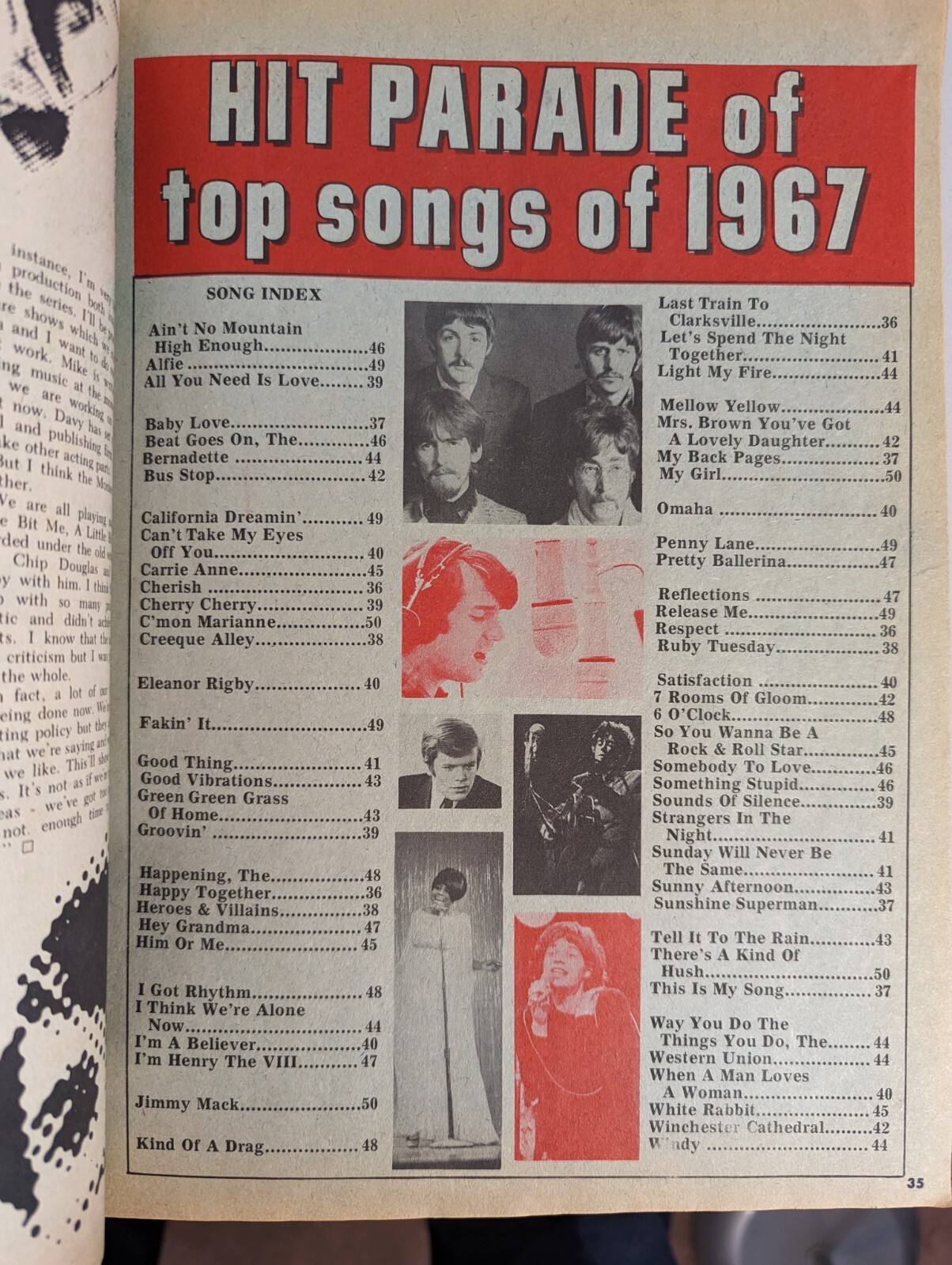 1967 Hit Parader YEARBOOK Collectors Edition Magazine Back Issue ...