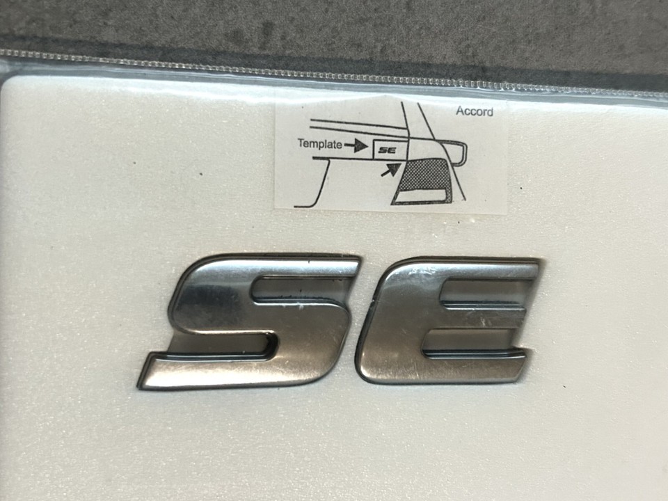 New Honda Accord 08-11 Chrome SE Emblem w/ Template Rear Trunk Lid ...