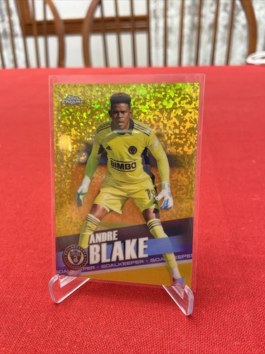 Andre Blake 2022 Topps Chrome /50 Philadelphia Union Gold Diamonds ...
