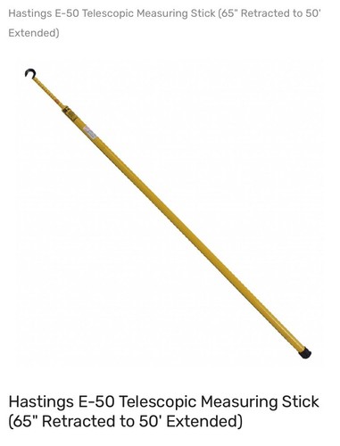 lineman tool - 50 Foot Telescopic Measuring Pole / Stick / Retractable ...