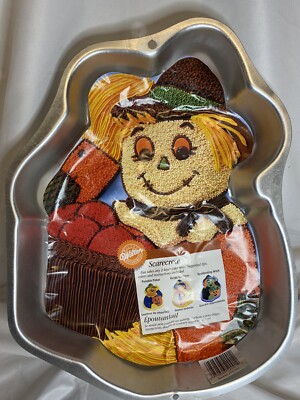 New!! 1998 Wilton Scarecrow Cake Pan Complete, Halloween Fall Autumn | eBay
