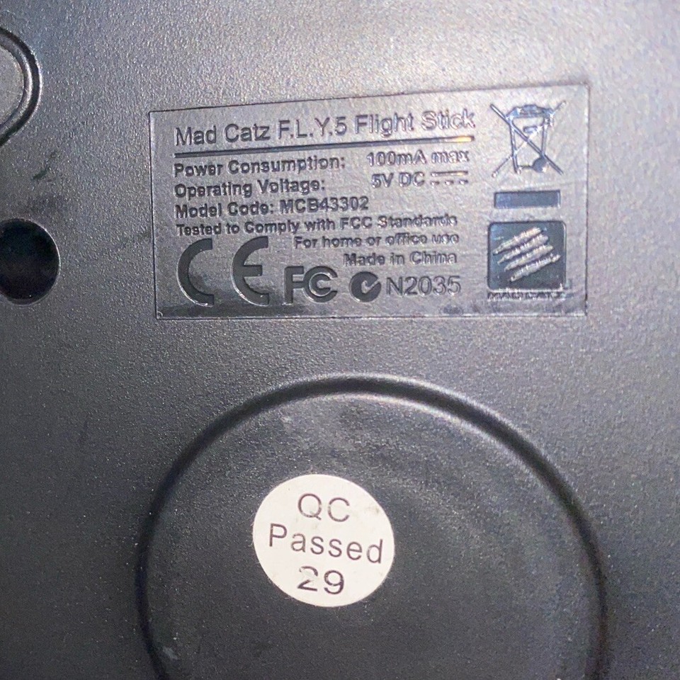 Mad Catz Saitek Cyborg X Stick F.L.Y. 5 Flight Stick Joystick For PC ...