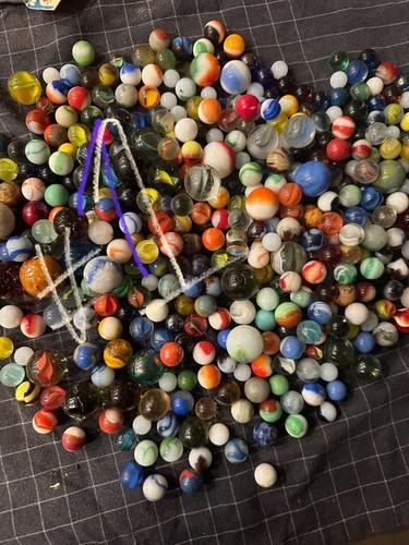 Barn Find Marbles-multicolored & sizes, Bags Of 500 For $35 Each Bag ...