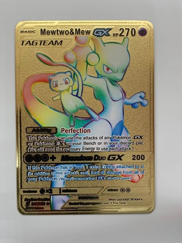 Rainbow Mewtwo And Mew Gx - Card Value