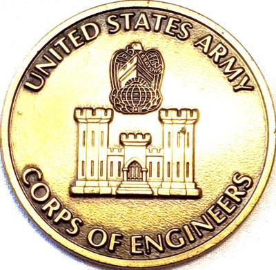 Vintage 1.5" USA Army Corp of Engineers Challenge Coin | eBay