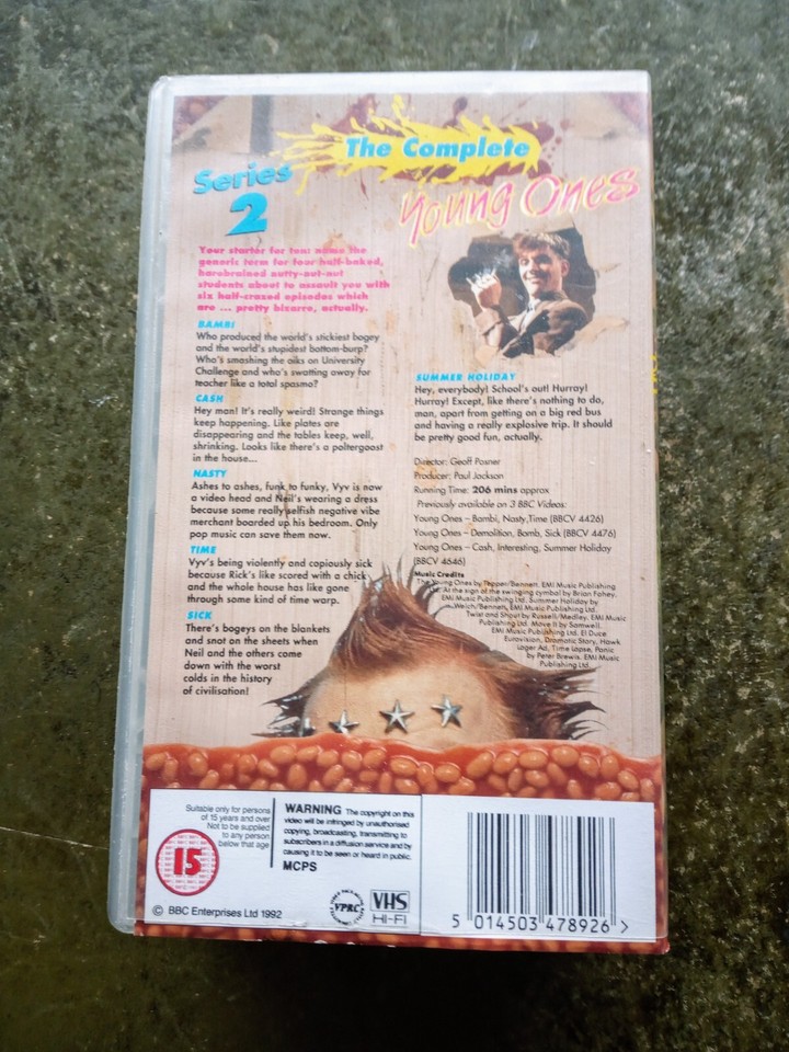 The Young Ones,oil,boring,flood VHS | eBay UK