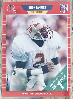 1989 PRO SET #486 DEION SANDERS ROOKIE RC | FALCONS | HOF | PRIME ...