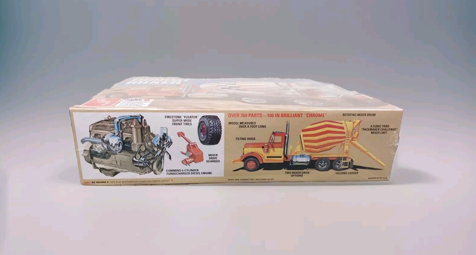 AMT 1:25 Kenworth Cement Truck Transit Mixer Model Kit - AMT1215/06 ...