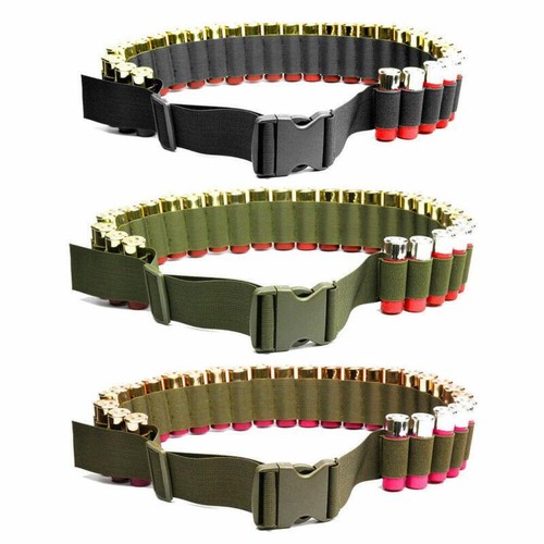 29 Rounds Military Hunting Shotgun Shell Ammo Bandolier Holder Belt for ...