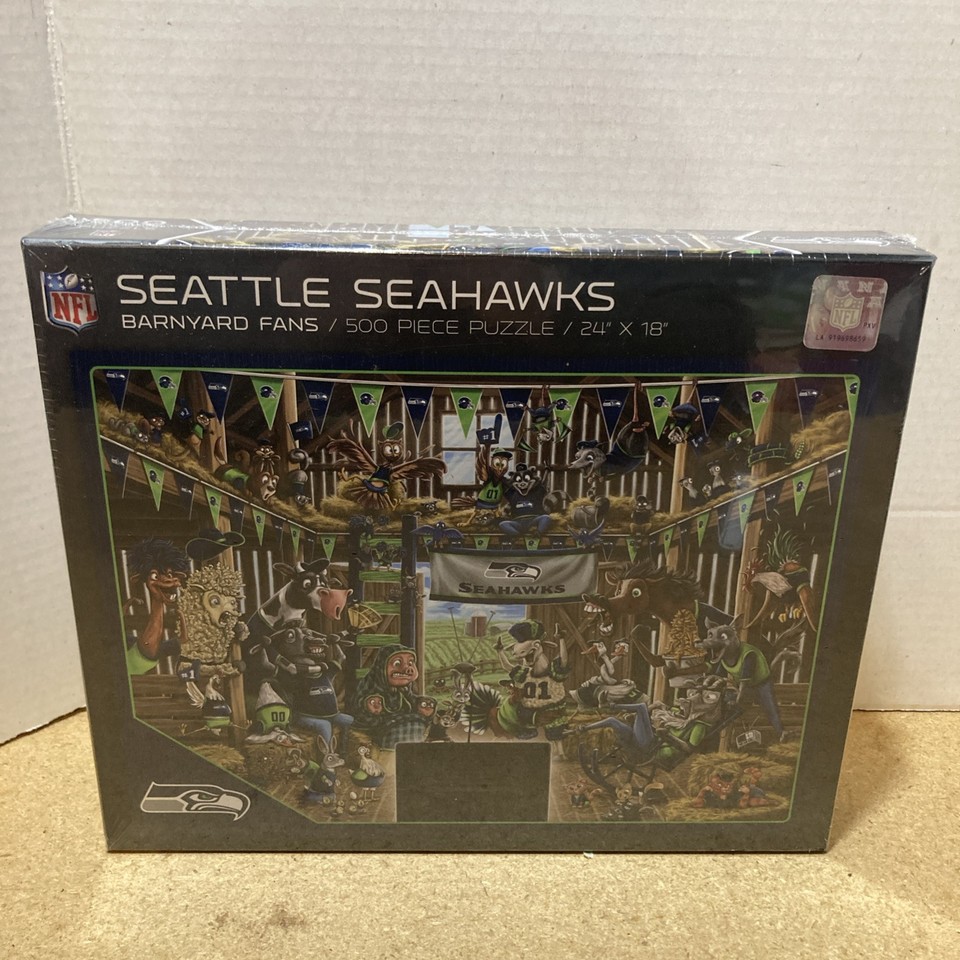 YouTheFan Seattle Seahawks Barnyard Fans Puzzle 24”x18” 500 Piece NEW ...