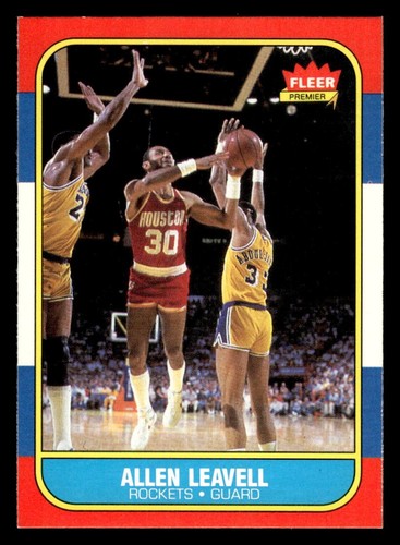 1986-87 Fleer #62 Allen Leavell BASKETBALL Houston Rockets | eBay