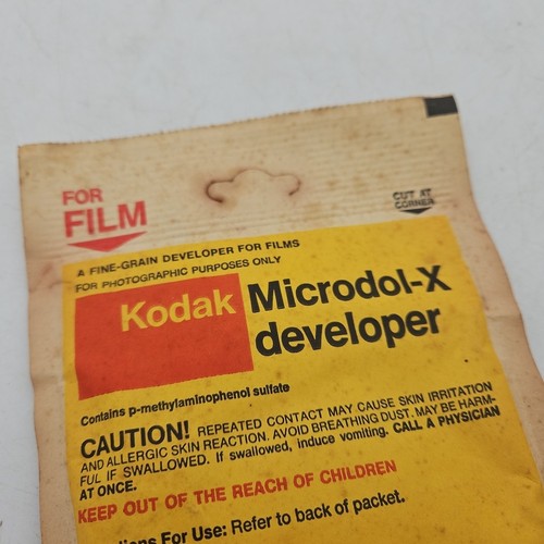 Kodak Microdol-X Developer 4.5 Ounces Brand New Old Stock Vintage Makes ...