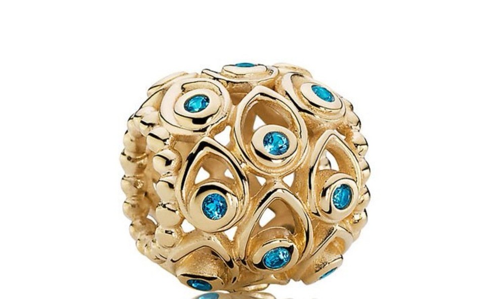 PANDORA Authentic 14K Ocean Treasures Charm Retired #750817TPP A Beauty ...