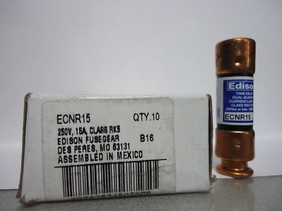 New Lot Bullet ECNR15 15 Amp Fuses FRN-R-15 250 Volts NIB | eBay
