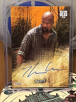 Topps Walking Dead Actor Who Played Scott Autograph Card New Mint ...