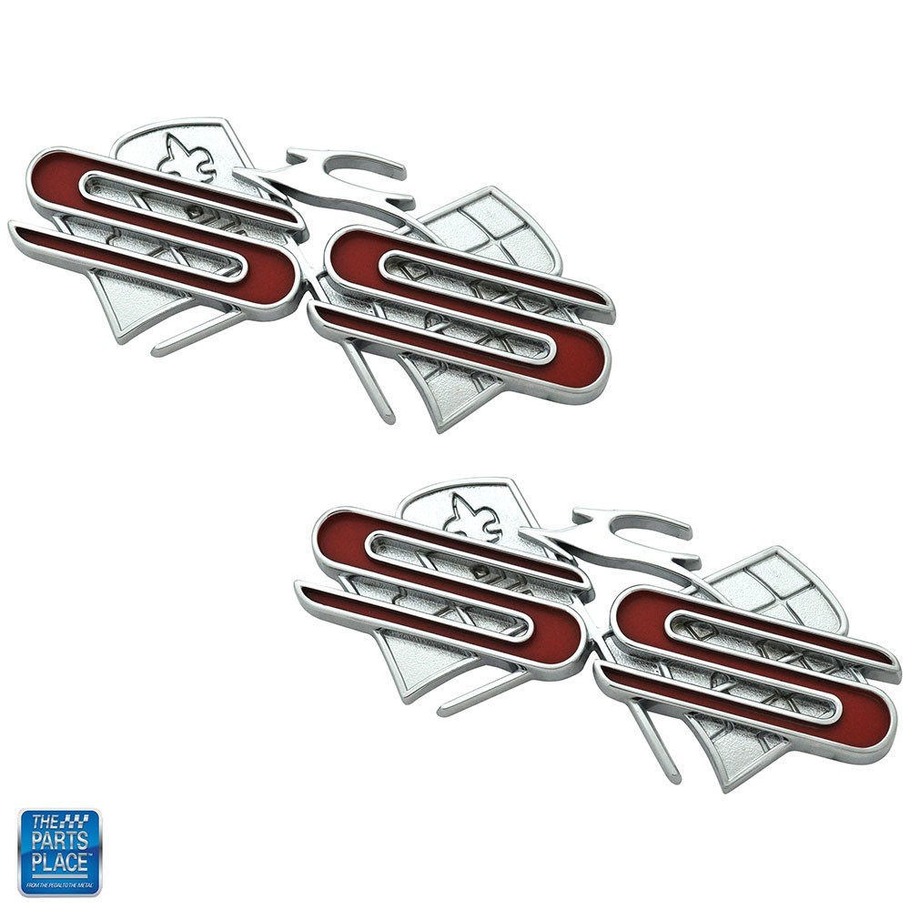 1961 Impala Rear Quarter Panel Emblem “SS” Super Sport Pair USA Made GM ...