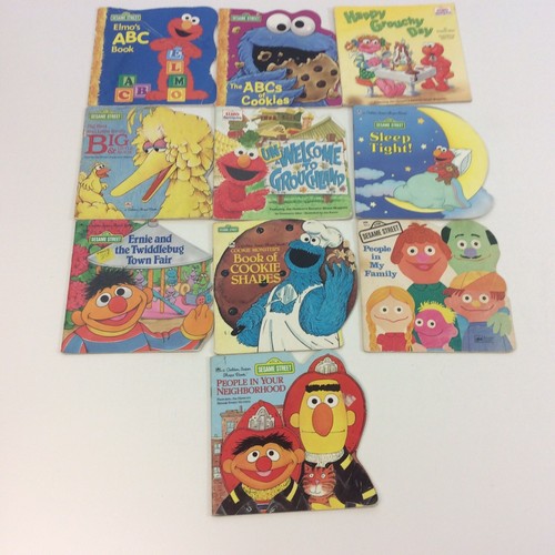 Sesame Street Super Shaped Big Bird Elmo 10 Picture Book Lot | eBay