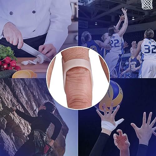 6 pcs Oval Finger Splints Waterproof Finger Splint for Broken 5,6,7,8,9 ...