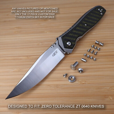 Zero Tolerance ZT0640 ZT 0640 ZT640 Custom FULL Titanium 17pc Parts Set ...