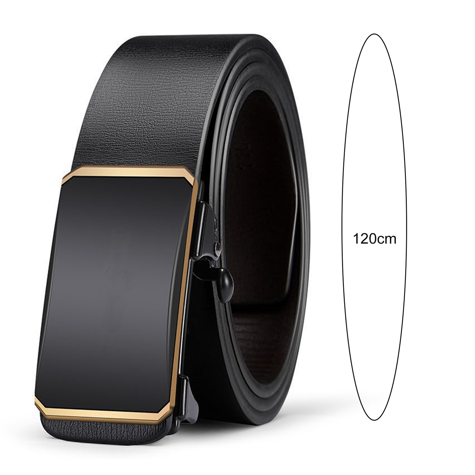 Men Business Belt Automatic Buckle Fix Pants Anti-break Men Waist Belt ...