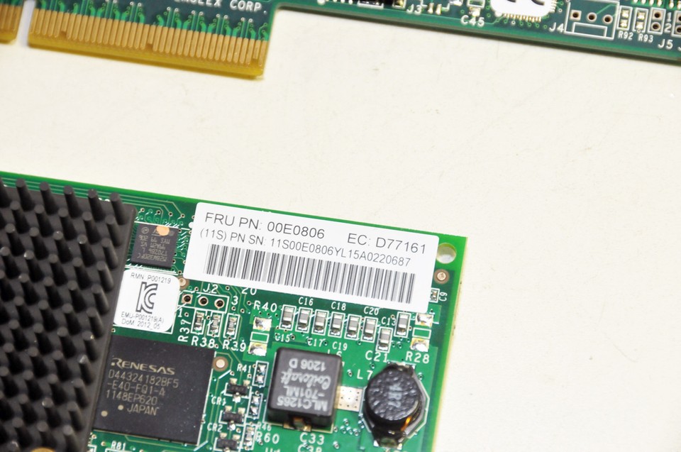 2x IBM / Emulex 8GB Dual Port Fibre Channel HBA PCI-e LPE12002 Standard ...