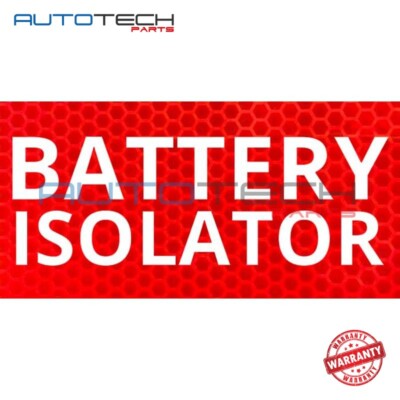 RED BATTERY ISOLATOR LABEL[10] REFLECTIVE STYLE 60 X 30MM | eBay Australia