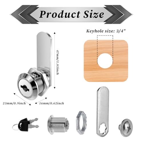 Tool Box Lock Replacement 2 Pack Tool Box Lock Set Cylinder Universal ...