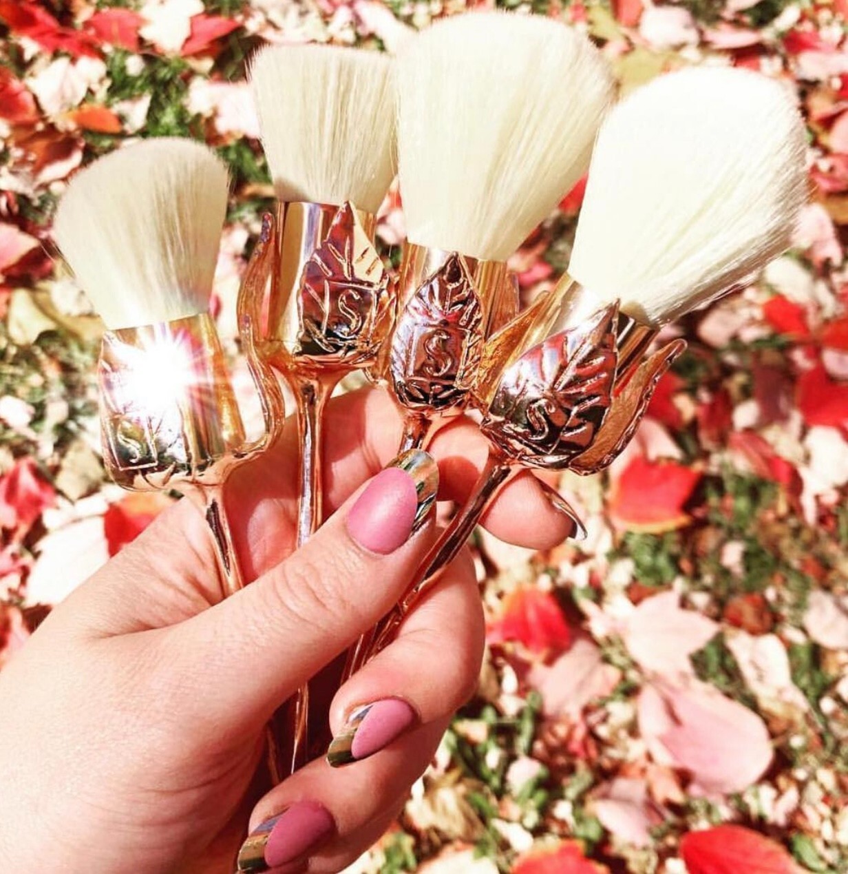 Storybook Cosmetics Rose Brush Set - Rose Gold Colour Edition | eBay