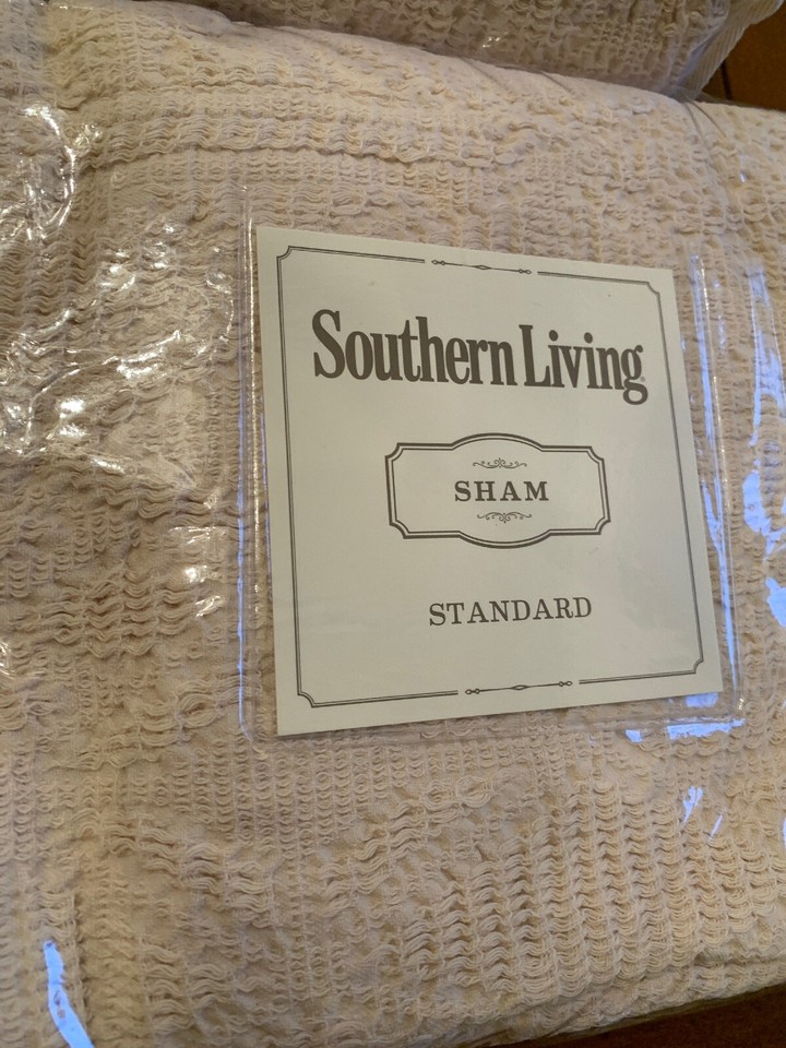 Southern Living Set of Queen Coverlet Bedspread & Shams Merrill Beige ...