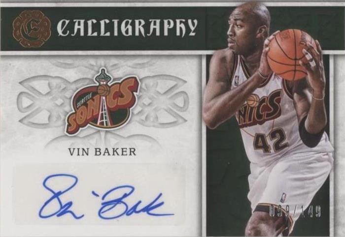 2016-17 Panini Excalibur - Calligraphy Vin Baker #CAL-VB /149 (AU) for ...