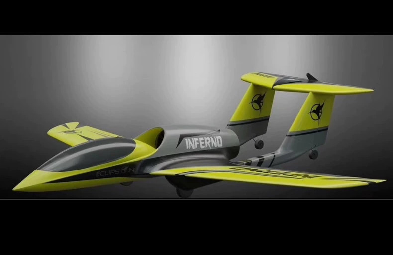 3D-Printed RC Model Aircraft Fixed-Wing Eclipson RC Plane Unpainted ARF ...