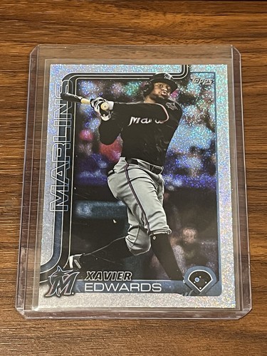 Xavier Edwards 2025 Topps Baseball Series 1 # 258 Sandglitter Miami ...