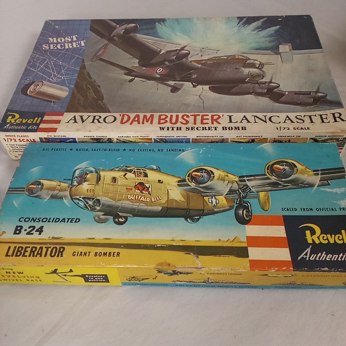 2 Revell Plastic Model Kits 1/72 Scale Damn Buster Lancaster B-24 ...