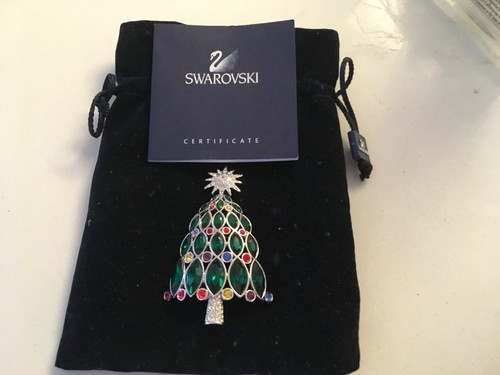 Vintage Swarovski Christmas Tree Brooch-Swarovski Star Rockefeller ...