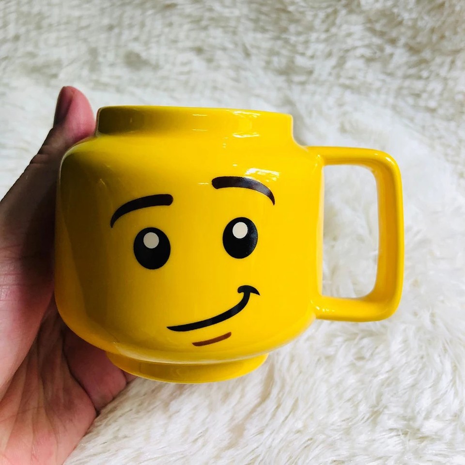 Lego Cartoon Ceramic Mug 250ml Brick Style Coffee Milk Tea Cup Gift New ...