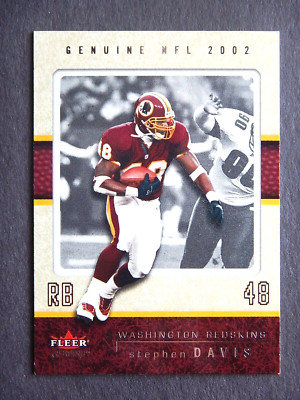 Stephen Davis #13 Fleer 2002 Football Card (Washington Redskins) | eBay