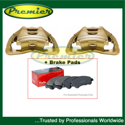 Premier Front Brake Calipers + Pads Fits Audi A8 2002-2010 #1 4F0615123 ...