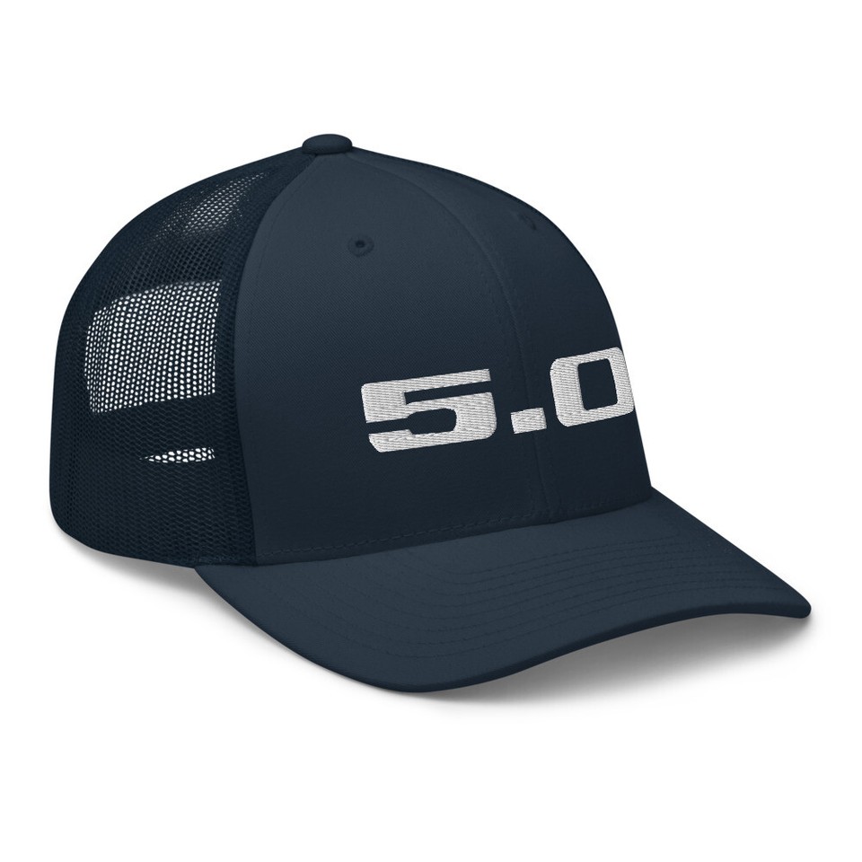 Mustang 5.0 Five Point O Logo Emblem Trucker Cap | eBay
