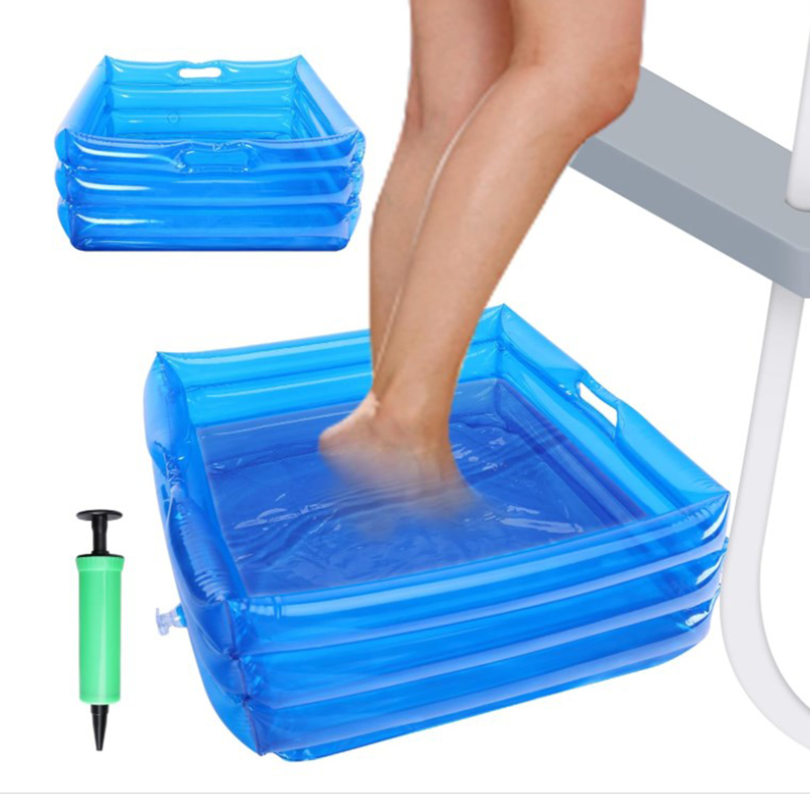 Collapsible Pool Footbath Multifunctional Inflatable Foot Wash Basin ...