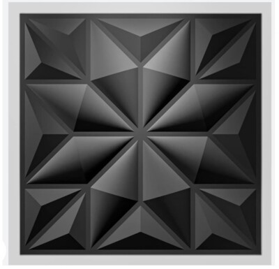 Art3d Textures 3D Wall Panels for Interior Wall Decor, Black PVC ...