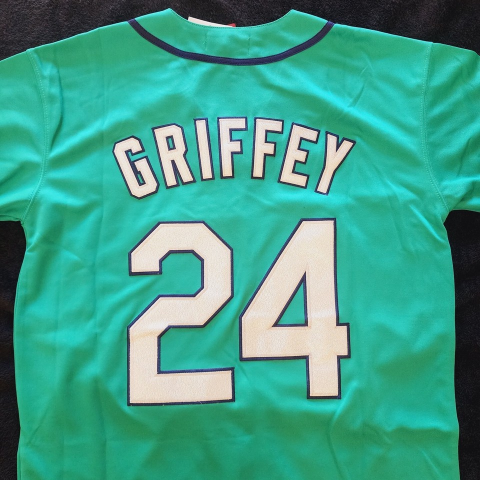 Ken Griffey Jr Seattle Mariners Throwback Jersey Stitched MENS Size XL ...
